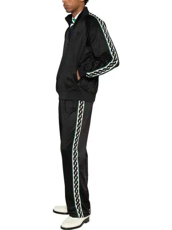 Drole De Monsieur Side-stripe Track Pants - Black