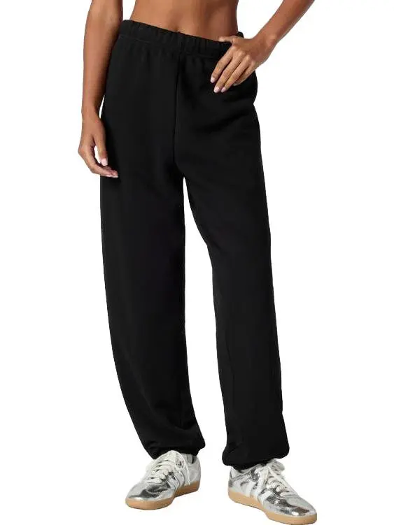 FLORENCE BY MILLS Cotton Blend Boyfriend Joggers - Black
