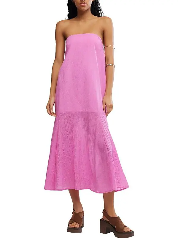 Free People Sabeen Tube Midi Dress - Island Floral