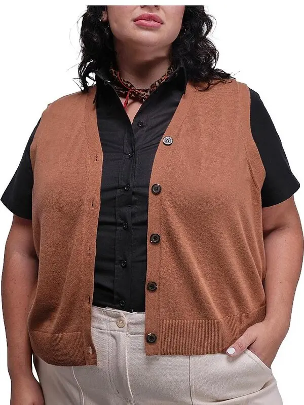 WILDFANG The Everyday" Sweater Vest - Walnut