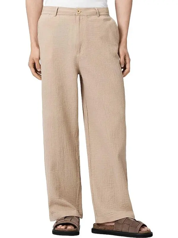 ALLSAINTS Taiko Loose Fit Trousers - Pasilla Brown