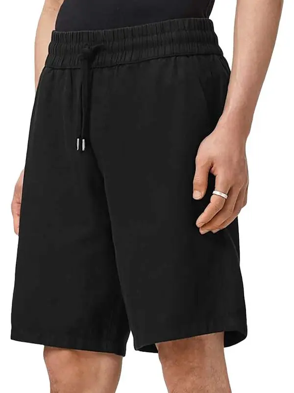 ALLSAINTS Hanbury Regular Fit Drawstring Shorts - Jet Black