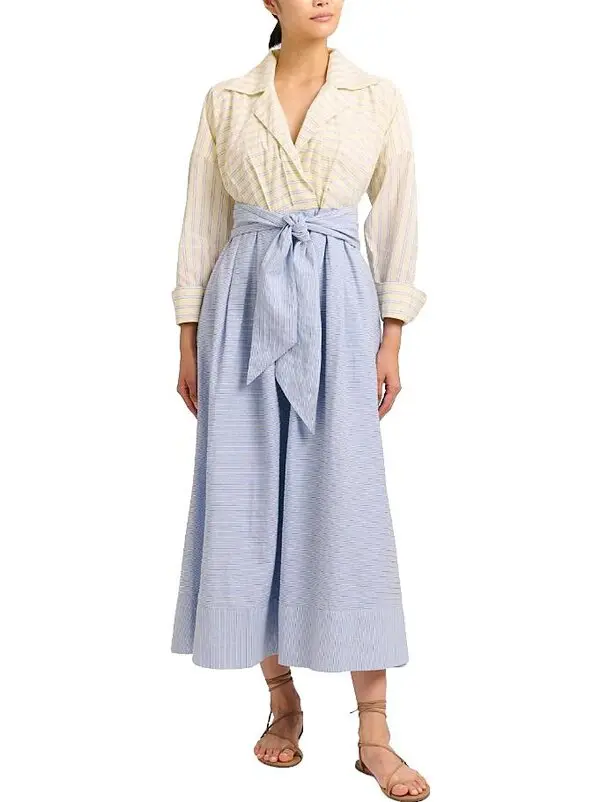 CARTOLINA Johanna Dress - Banana Stripe