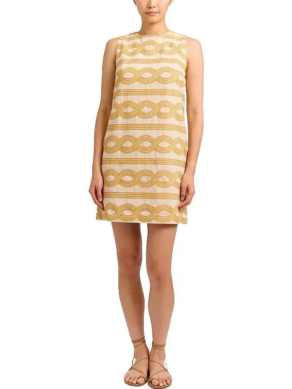 CARTOLINA Annie Dress Sleeveless, Mini, Collared - Goldenrod