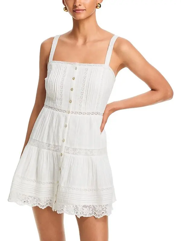 LoveShackFancy Charlize Dress - Optic White