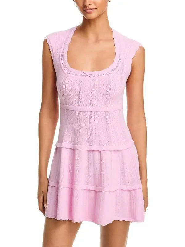 LoveShackFancy Laighton Dress - Candy Floss Pink