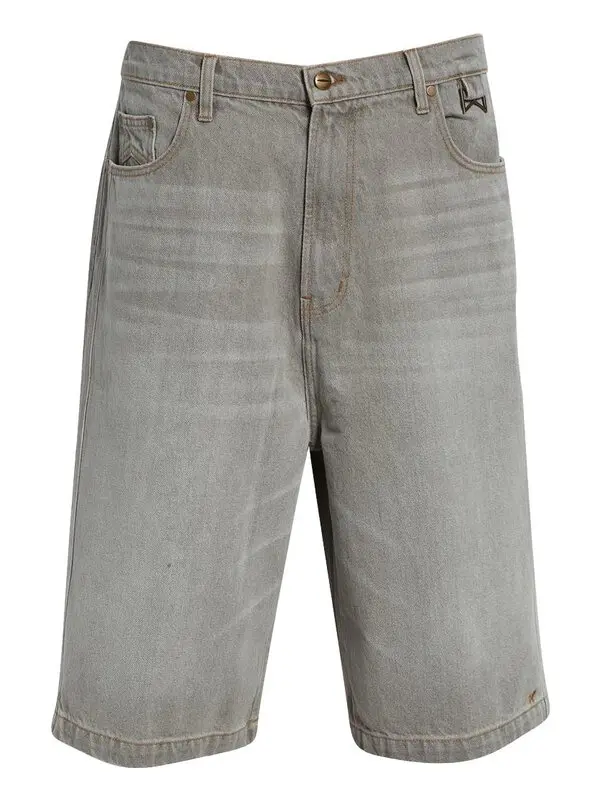 Rhude Baggy Traxedo Denim Shorts - Liberty Grey
