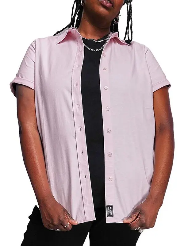 WILDFANG Essential Oxford Button-up Shirt - Blush