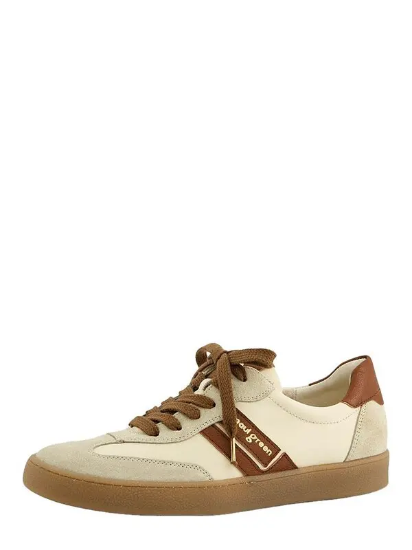 Paul Green Dalton Lace Up Sneakers - Biscuit Suede Times