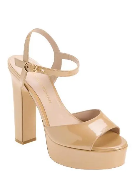STUART WEITZMAN Reade Platform Sandal - Adobe