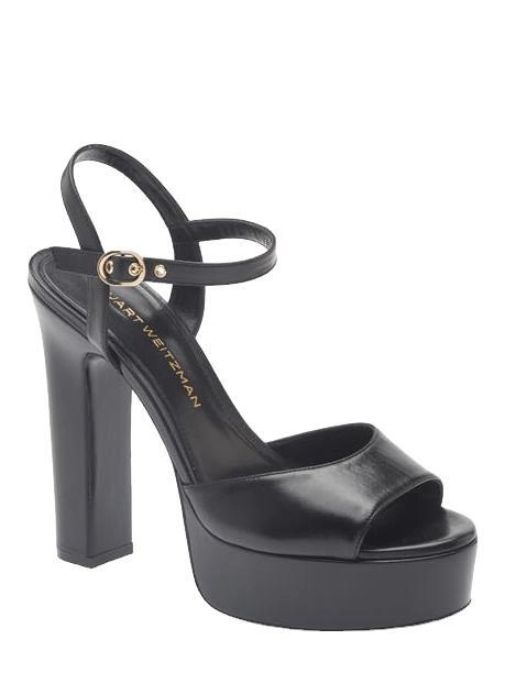 STUART WEITZMAN Reade Platform Sandal - Black