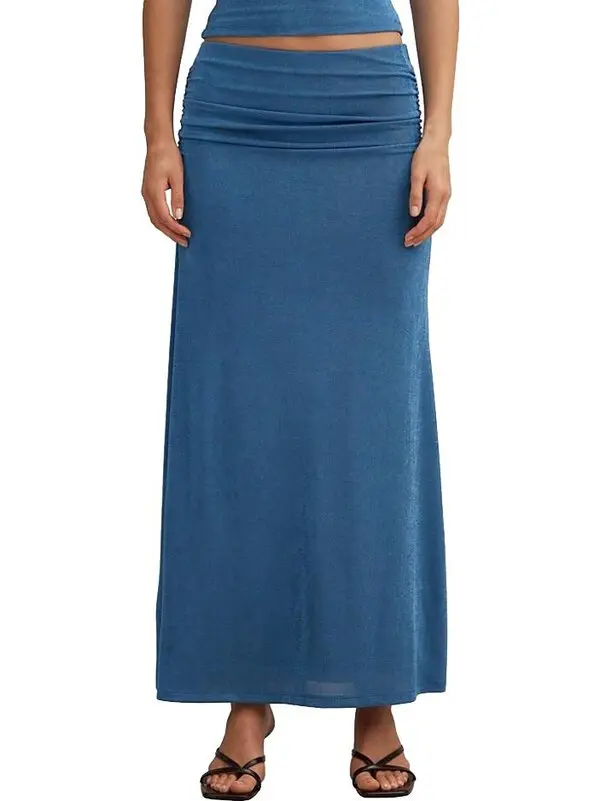 EVER NEW Arabella Flute Maxi Skirt - Palace Blue Co-ord