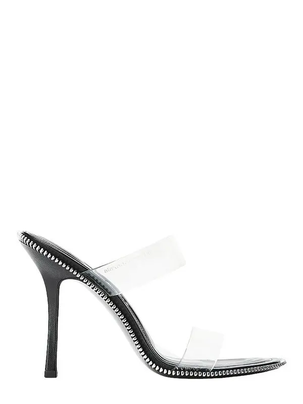 Alexander Wang Nova 105 Zipper Sandals - Black