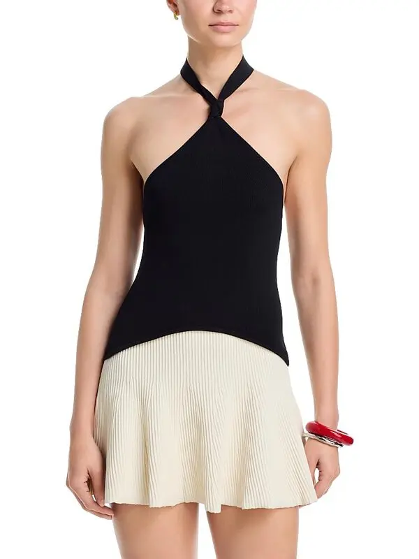 Solid & Striped The Mini Jordan Dress - Noir / Brule