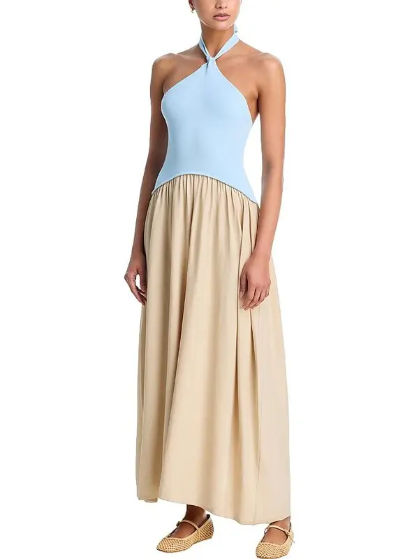 Solid & Striped The Jordan Maxi Dress - Seabreeze Dune