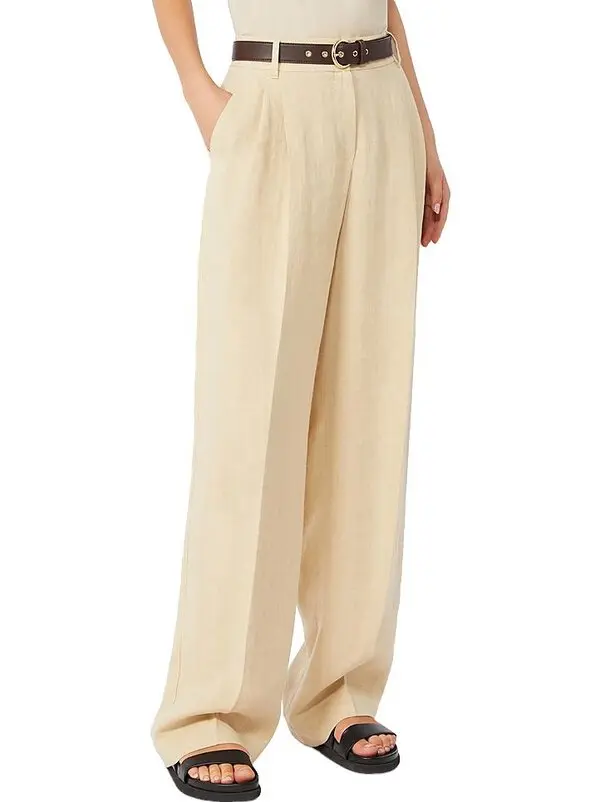 Max Mara Belted Wide Leg Pants - Colonial