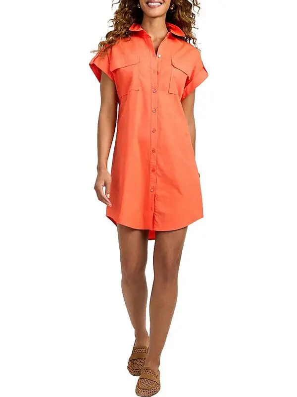 Trina Turk Bonsoir Utility Dress - Calypso Coral