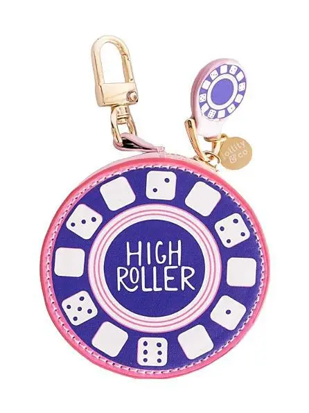 JOLLITY & CO High Roller Bag Charm With Zipper Pocket - Purple