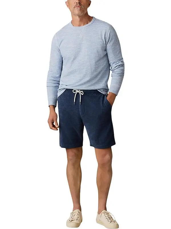 Faherty Brand Relaxed Fit Sweat Shorts - Deep Navy