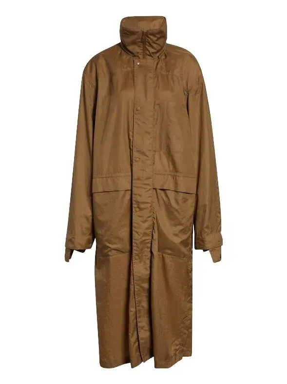 LEMAIRE Water Repellent Hooded Raincoat - Cardamom