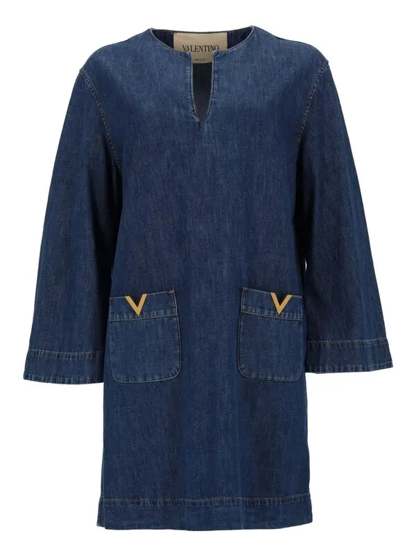 Valentino Garavani Chambray Dress - Denim
