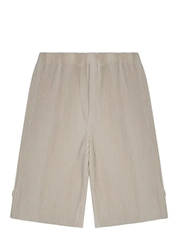 Issey Miyake Homme Plissé Pleated Shorts - Beige