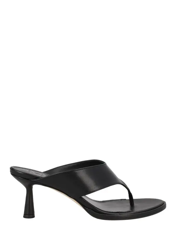 AeydĒ Olenna" High Heel Thong Sandals - Black