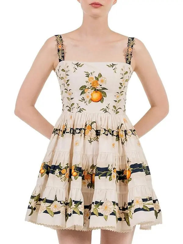 Agua Bendita Printed Mini Dress - Multicolor