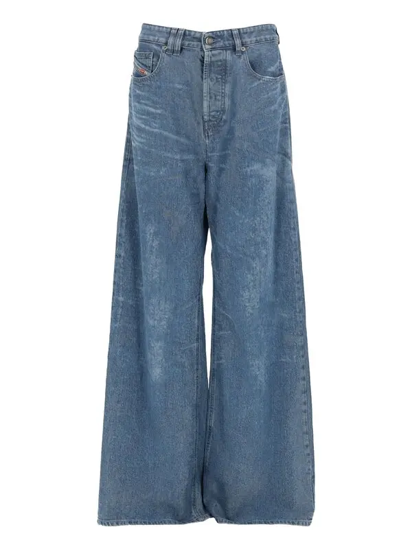 DIESEL® 1996 D-sire" Relaxed Fit Wide Leg Jeans - Denim