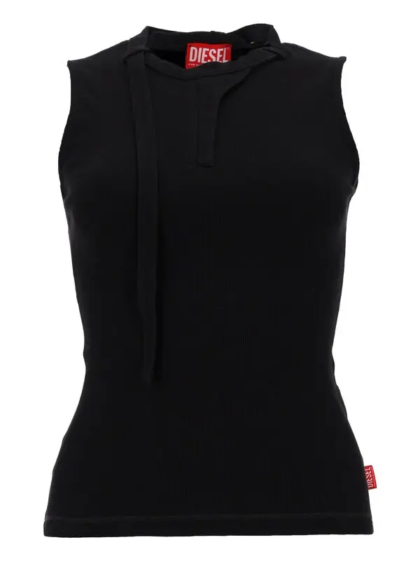 DIESEL® T-tiara" Jersey Top - Black