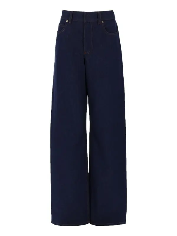 Fendi Wide Leg Denim Jeans - Blue