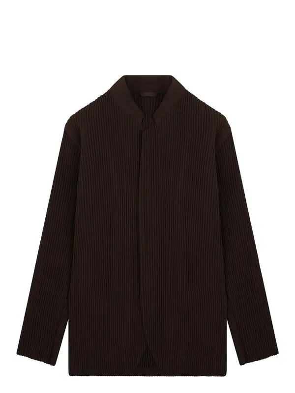 Issey Miyake Homme Plissé Pleated Jacket - Brown