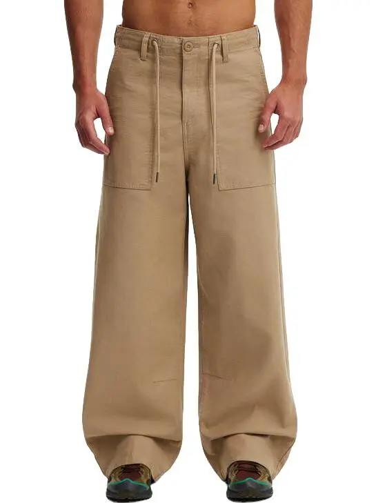 COTTON ON Super Baggy Utility Pant - Tan