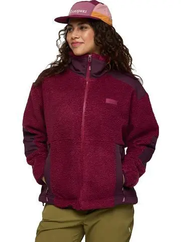 COTOPAXI Bacano High-pile Fleece Jacket With Patchwork - Jam And Blackberry