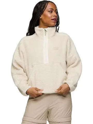 COTOPAXI Bacano High-pile Fleece Pullover With Patchwork Accents - Cream And Bone