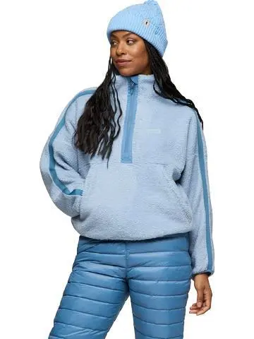 COTOPAXI Bacano High-pile Fleece Pullover With Patchwork Accents - Iceberg And Fjord