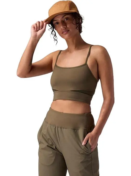 BACKCOUNTRY Destination Square Neck Bra Top - Kalamata