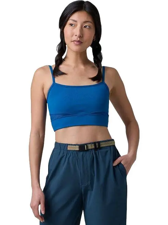 BACKCOUNTRY Destination Square Neck Bra Top - Tori Blue