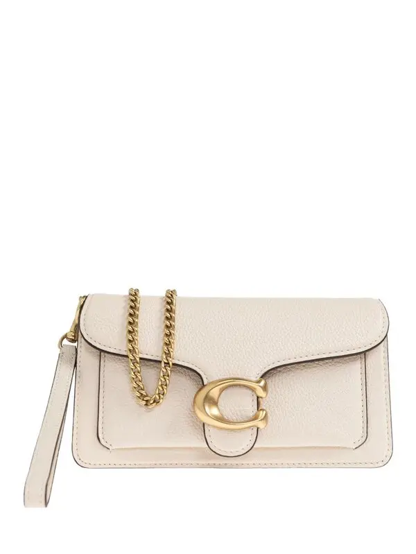 COACH Tabby 19 Leather Crossbody Bag - White