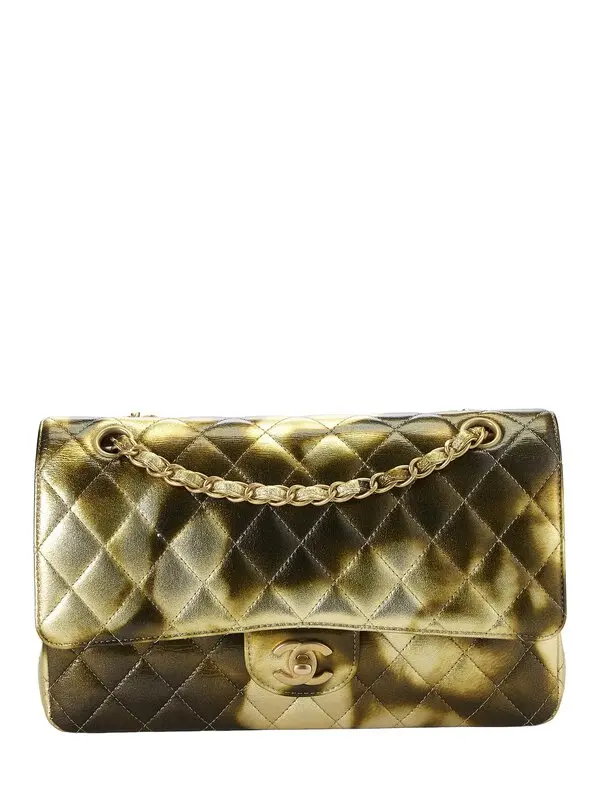Chanel Metallic Quilted Calfskin Classic Double Flap Medium - Gold