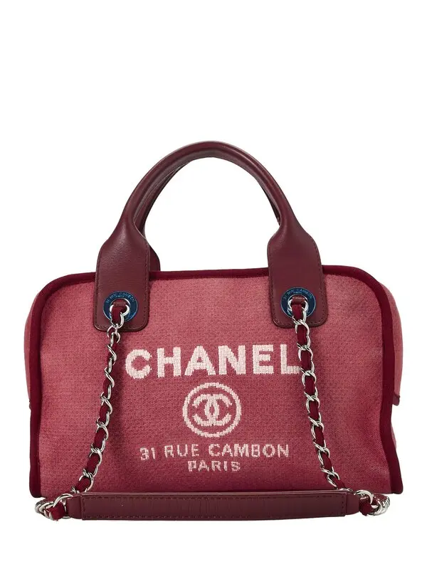 Chanel Deauville Bowler Bag - Red