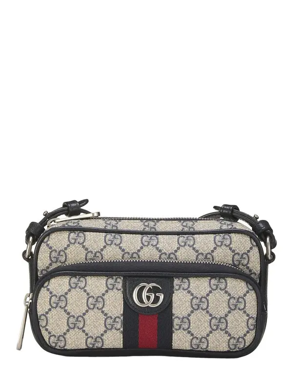 Gucci Ophidia Gg Supreme Convertible Belt Bag - Navy