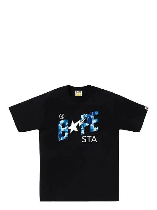 A BATHING APE Abc Camo Sta Logo Tee Shirt - Bkxbl