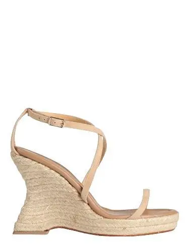 CastaÑer Espadrille Wedge Sandals In Suede - Beige