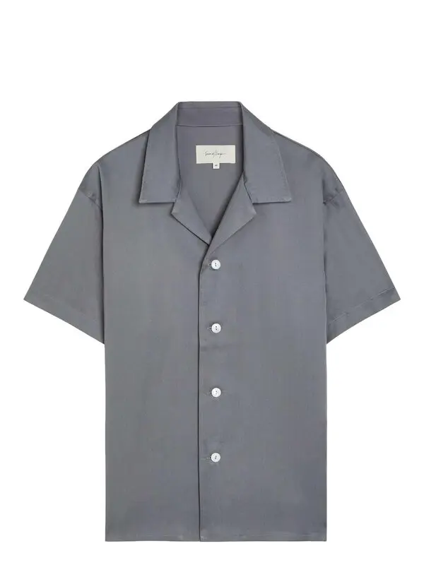 SECOND / LAYER Avenue Woven Shirt - Grey