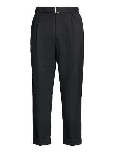 Officine Générale Cotton Tapered Leg Trousers - Black