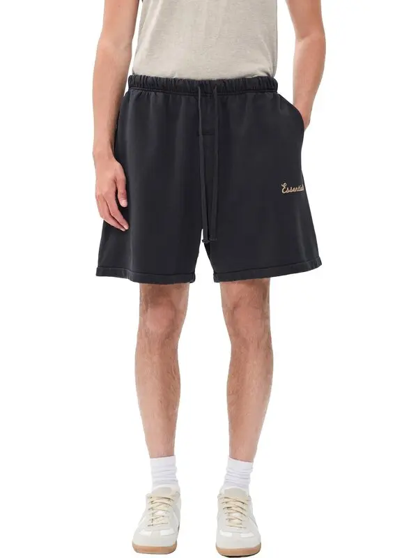 Fear Of God Classic Fit Training Shorts - Faded Black