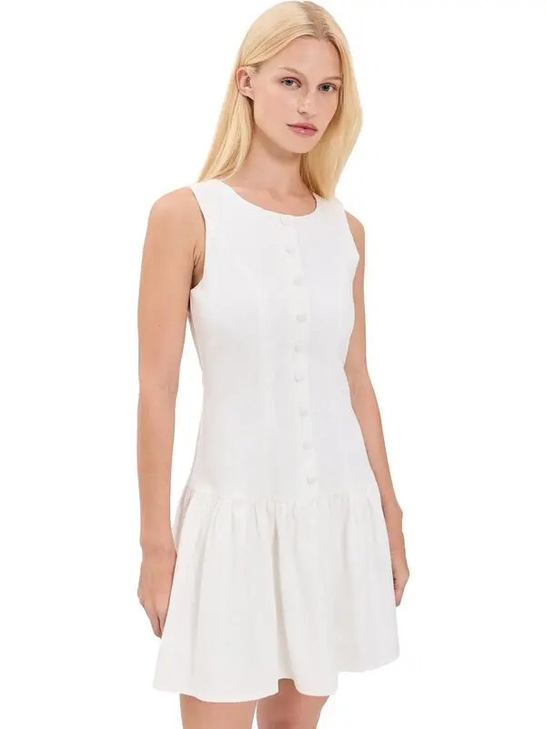 WAYF Martini Mini Dress - Ivory