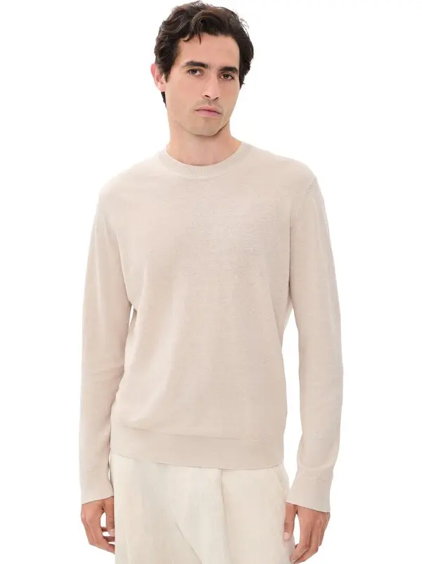 Nn07 Ten Linen Sweater - Oat