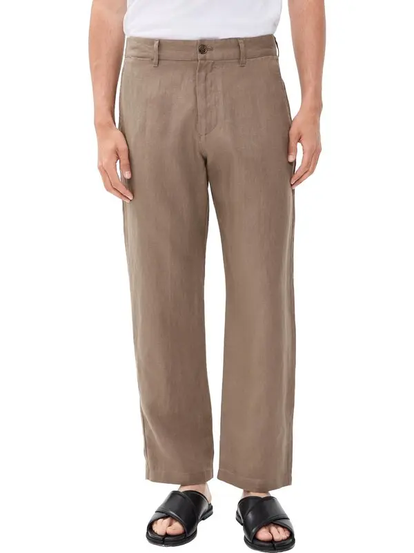 Nn07 Relaxed Linen Trousers - Clay Mirage